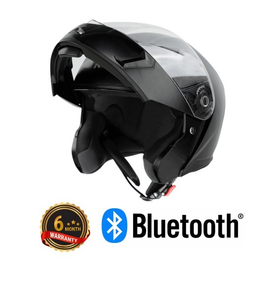 STEELBIRD SBA-19 R2K BT DASHING BLACK C/V 580 MM (M)